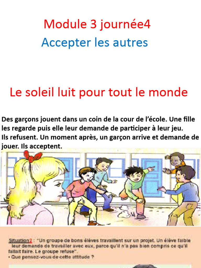 Module 3 Journée4: Accepter Les Autres | PDF | Nombre grammatical ...