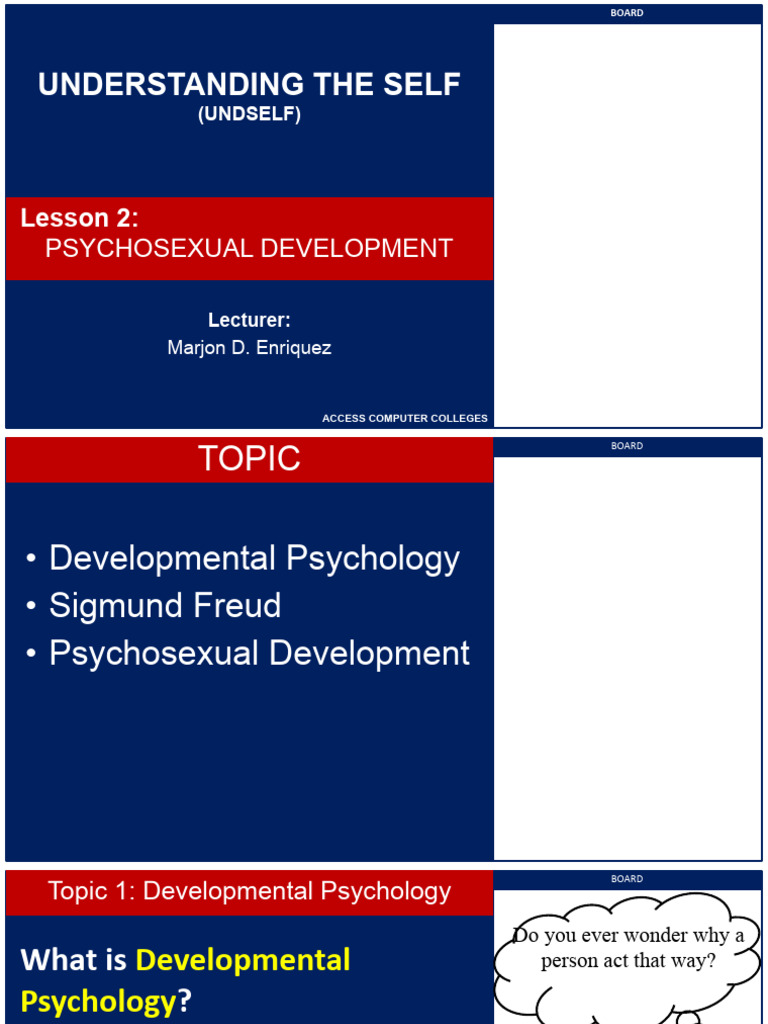 UNDSELF Lesson2 | PDF | Developmental Psychology | Psychology