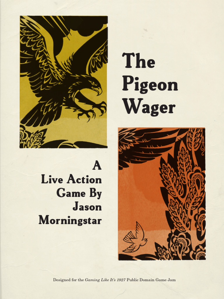 Pigeon Wager Jason Morningstar | PDF | General Fiction