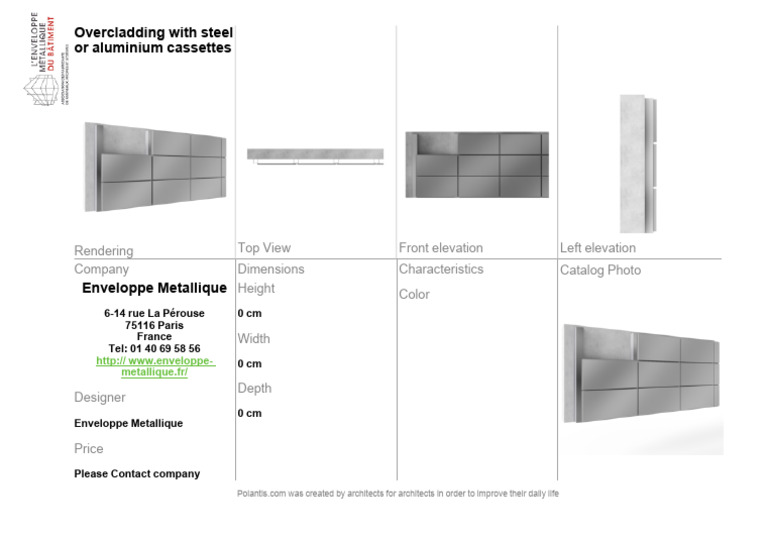 Walls-Cladding - Enveloppe Metallique-Enveloppe Metallique-Overcladding ...