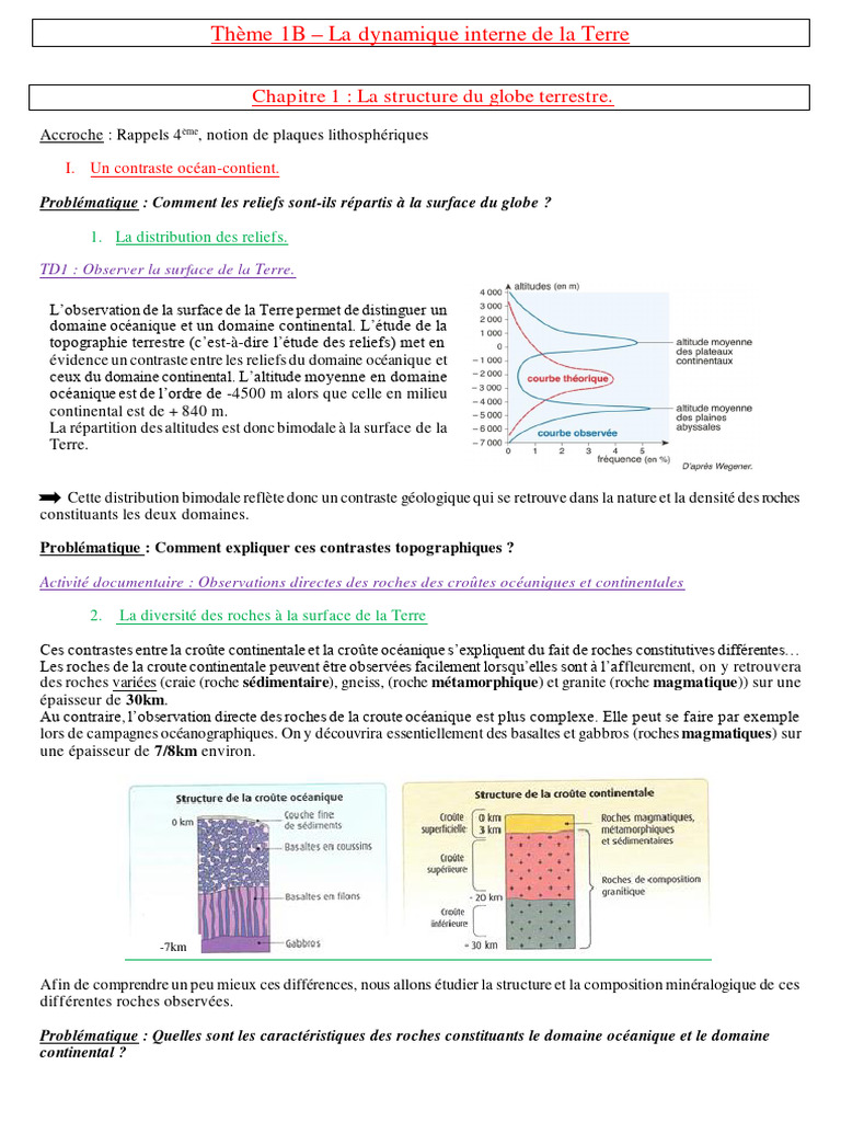 Structure interne de la Terre et sismologie | PDF | Sismologie | Terre