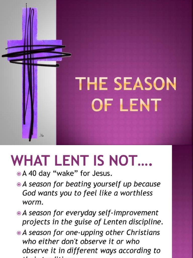The Season of Lent | PDF