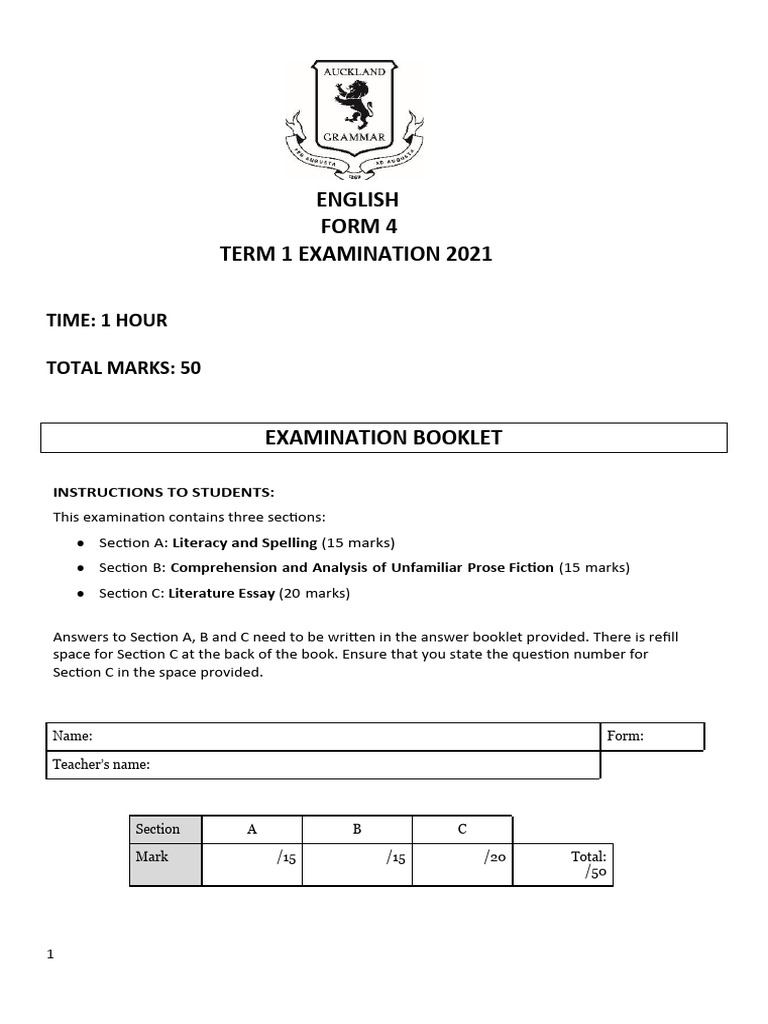 2021 T1 Exam | PDF | Essays
