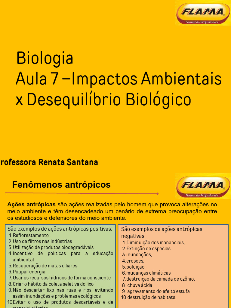 1º Período AULA 7.ppt - 20240409 - 082340 - 0000 | PDF | Ambiente natural | Aquecimento global e ...