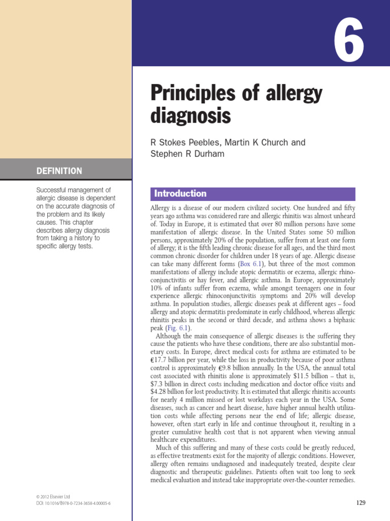Understanding Allergy Diagnosis and Costs | PDF | Allergy | Allergen