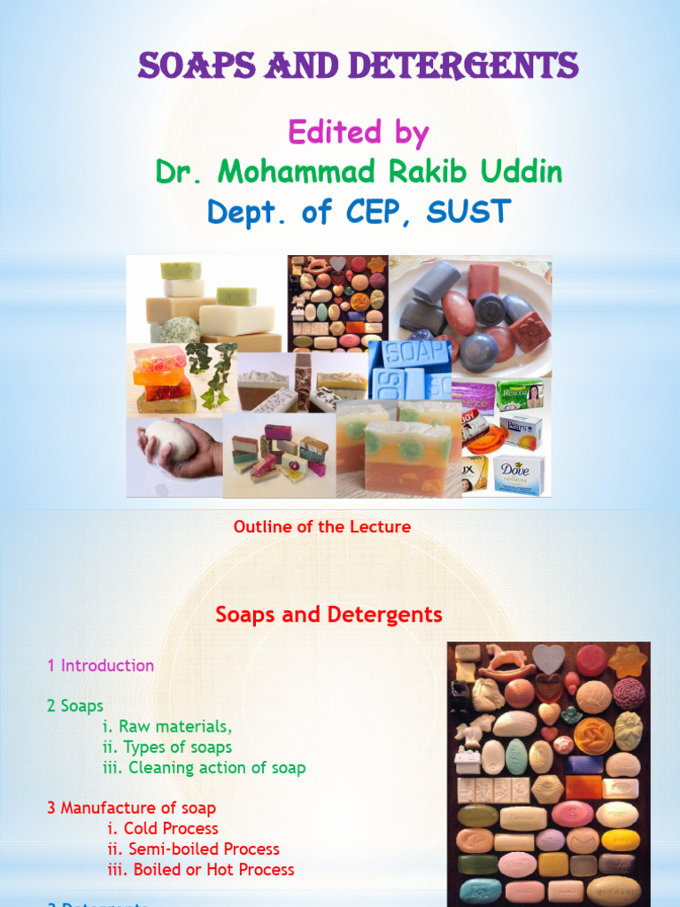 Soap And Detergent Mru Pdf Surfactant Detergent