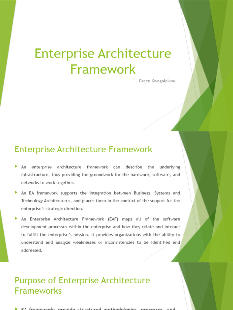 Lecture 2-Enterprise Architecture Frameworks | PDF | Enterprise ... Lecture 2-Enterprise Architecture Frameworks | PDF | Enterprise ...