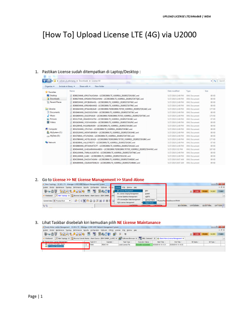 (How To) Upload License LTE (4G) | PDF