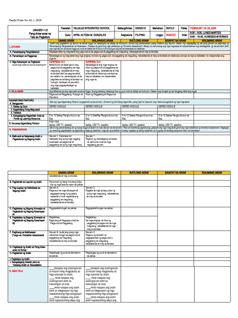 DLL-ESP-WEEK-4 | PDF