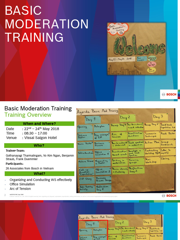 Basic Moderation Training Protocol Final | PDF