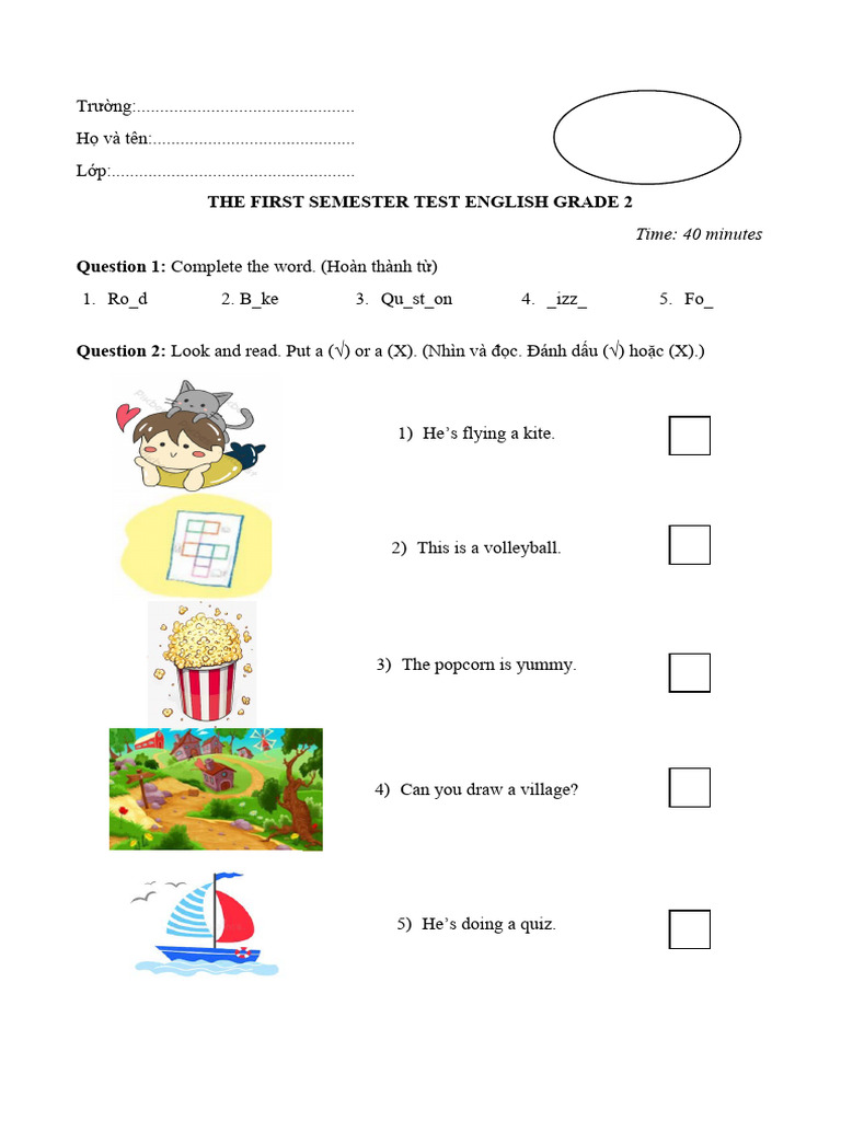 E2 I Đề 2 | PDF | Language Arts & Discipline | Foreign Language Studies