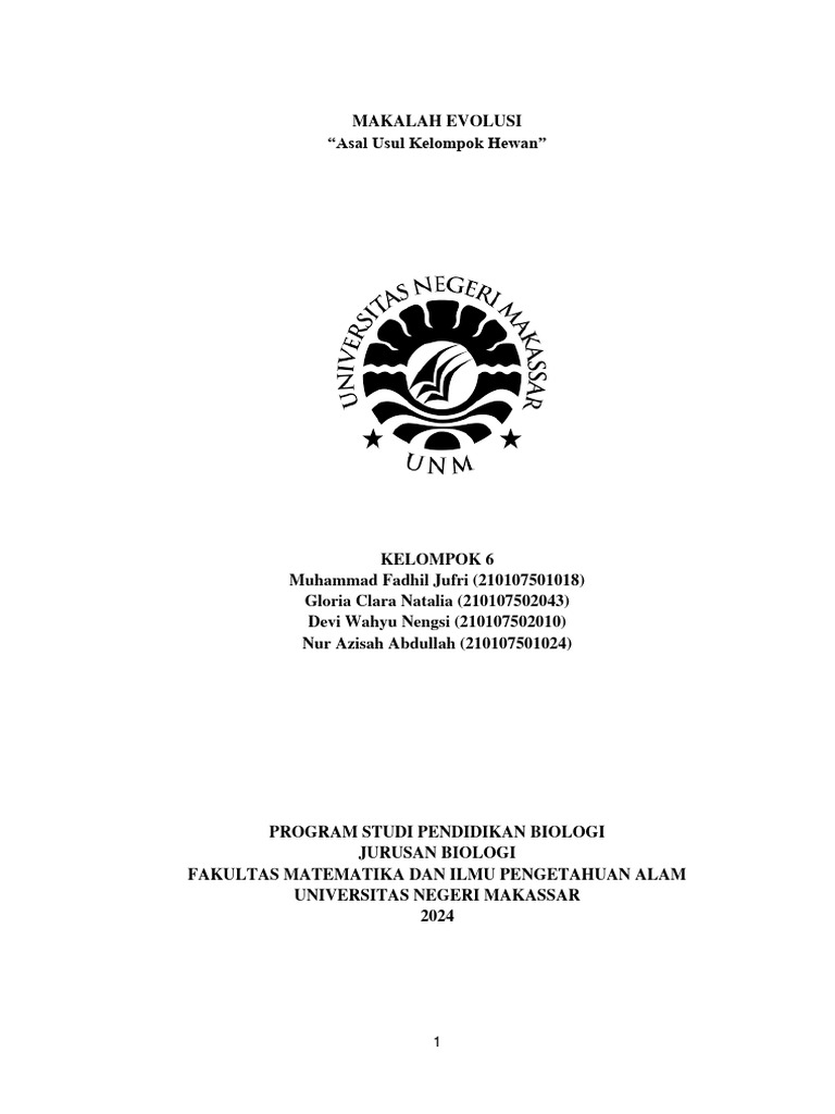 Asal Usul Hewan Multiseluler | PDF | Ilmu Sosial