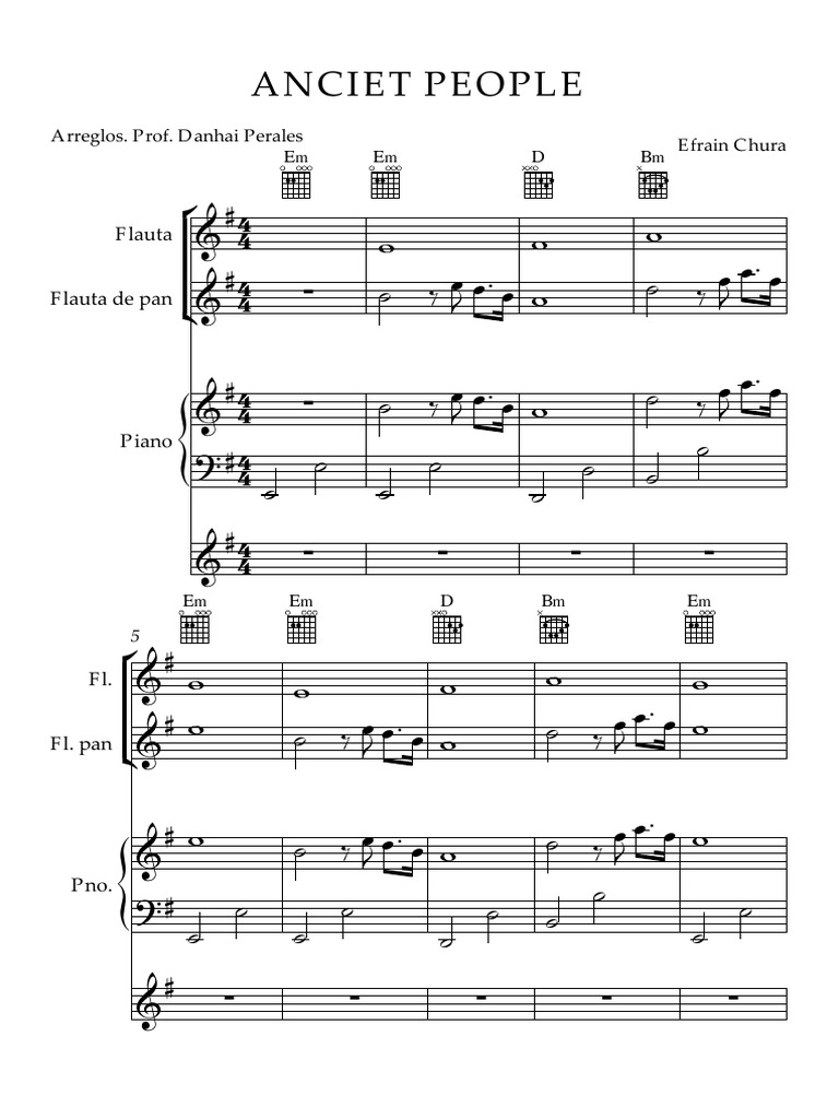 ANCIET PEOPLE - Partitura Completa | PDF