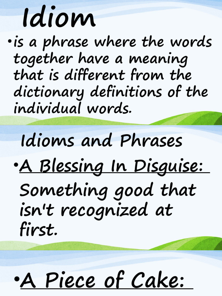 Idiom Edited | PDF