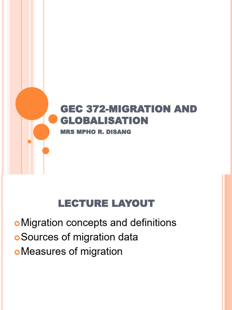 Migration and Globalisation Overview | PDF | Human Migration | Immigration
