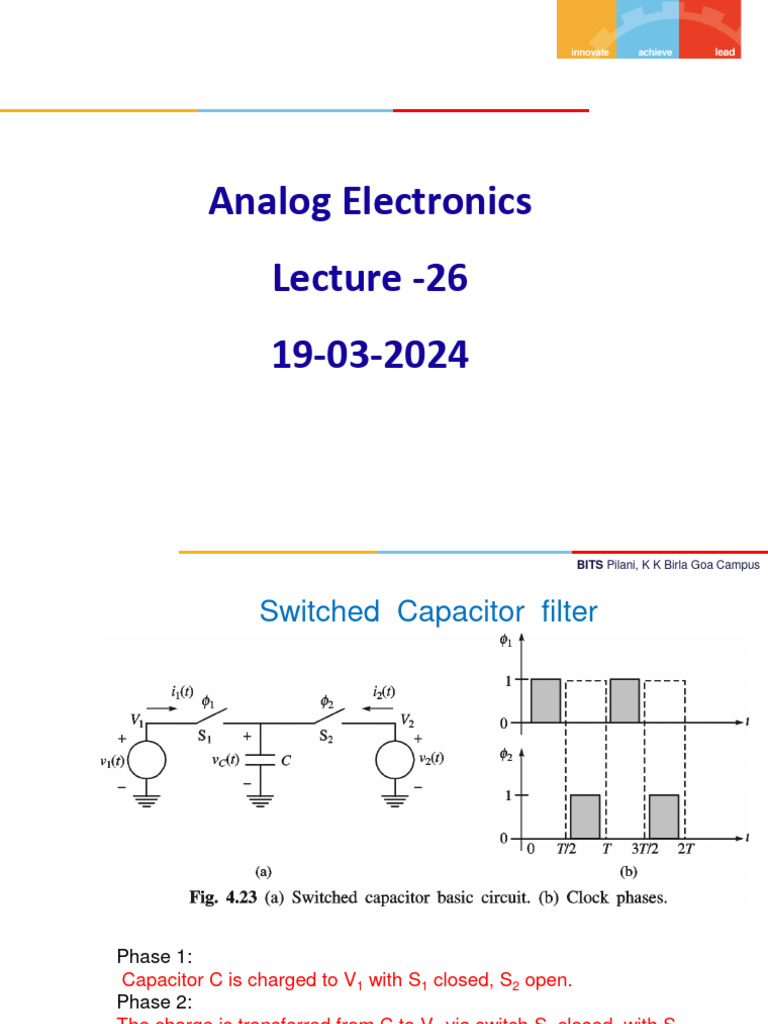 Analog Electronics Lecture-27-21032024 | PDF | Analog Circuits | Physical Quantities