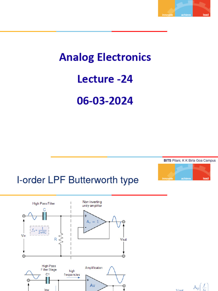 Analog Electronics Lecture-24-06032024 | PDF | Electronics | Analog Circuits