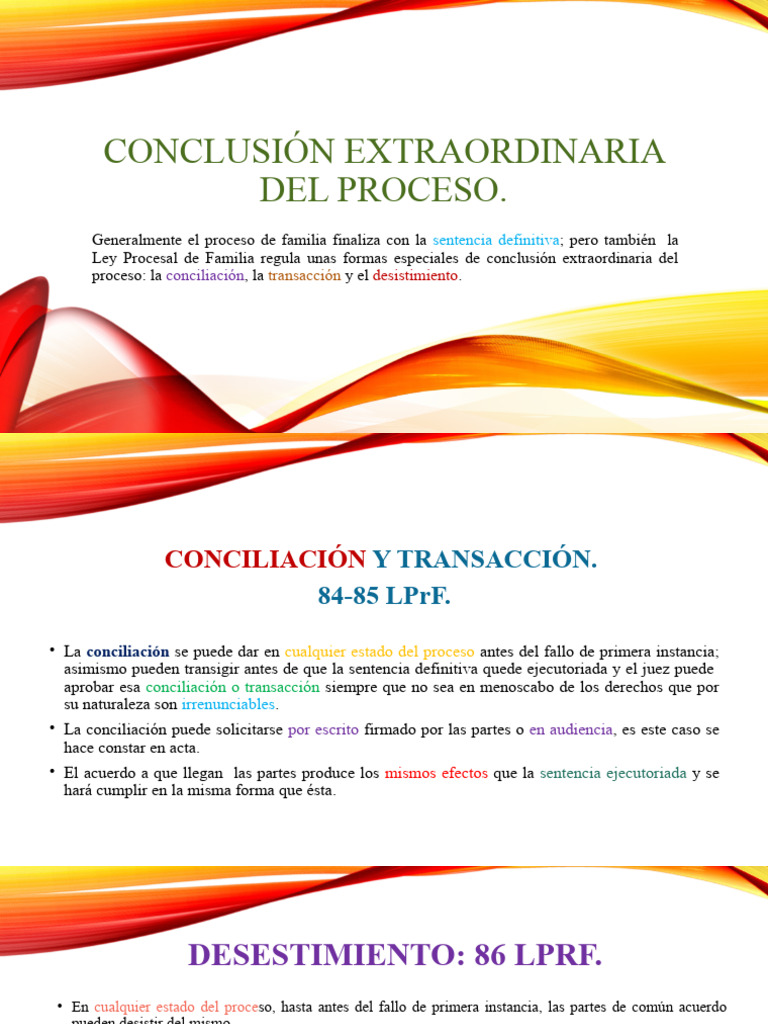 Conclusión Extraordinaria Del Proceso | PDF | Sentencia (ley) | Demanda ...