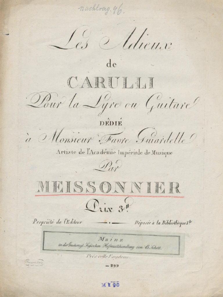 Carulli Les Adieux | PDF