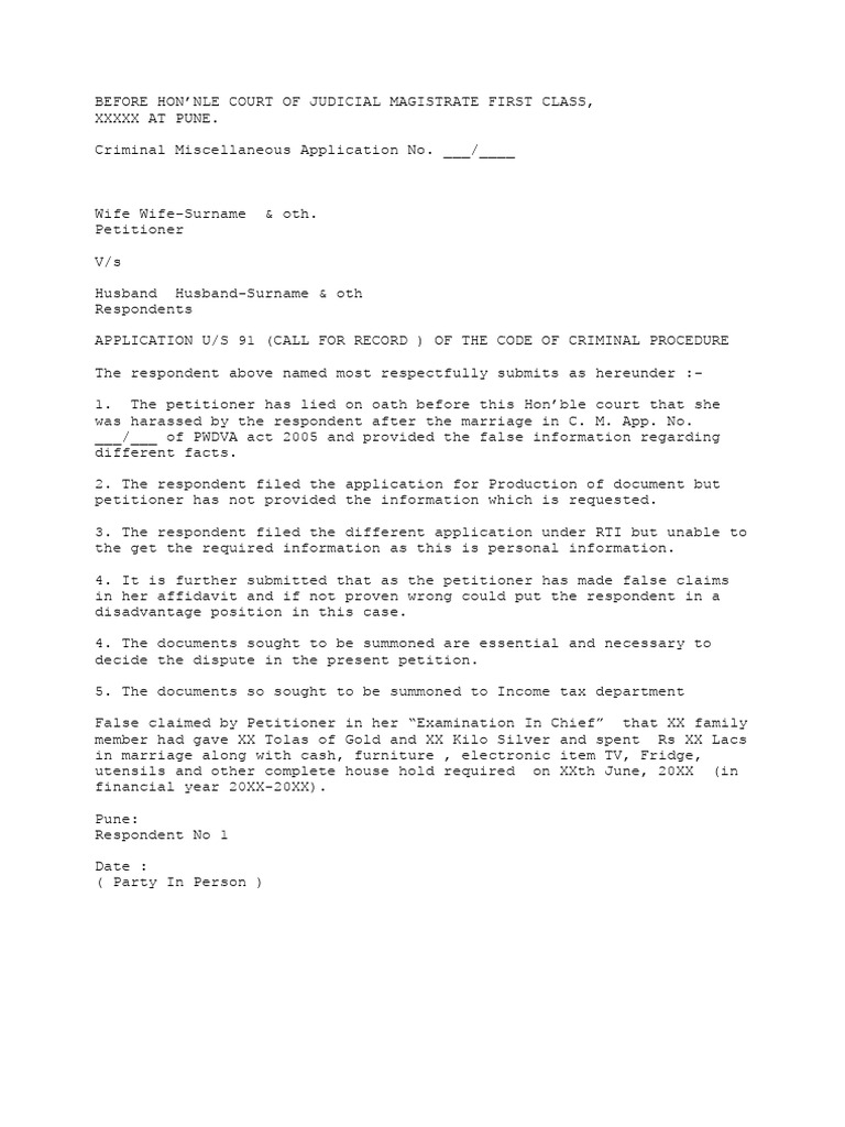 Legal Dispute: Document Request | PDF