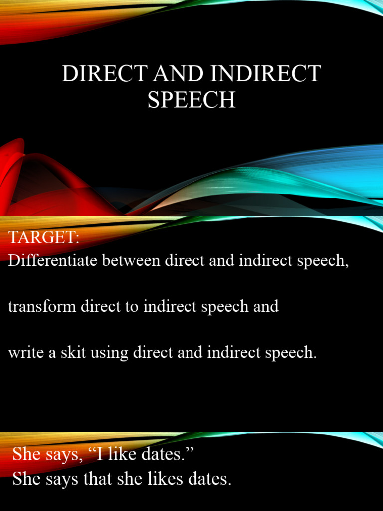 Direct vs Indirect Speech Guide | PDF