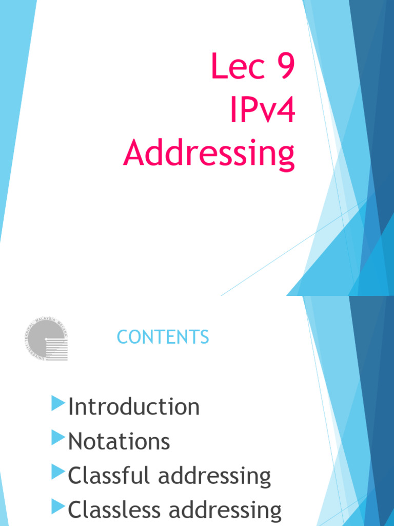 Week 5 IPv4 Addressing | PDF | Ip Address | Communications Protocols