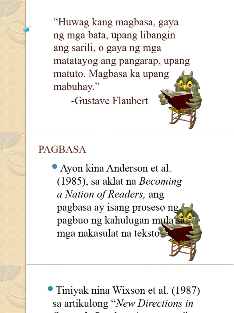 Pagbasa Stud | PDF