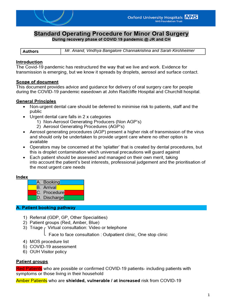 SOP for MOS | PDF | Respiratory Diseases | Chronic Obstructive ...