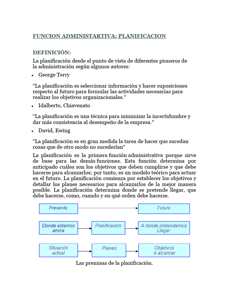 Importancia de la Planificación Administrativa | PDF | Planificación | Presupuesto
