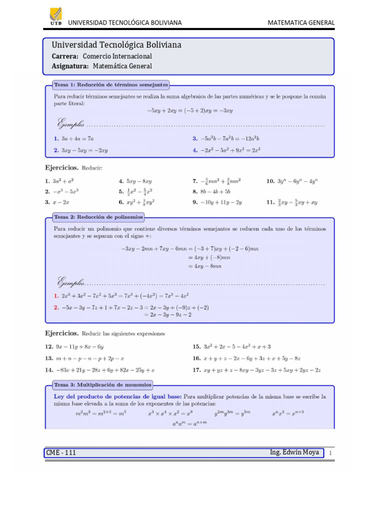 Matamatica General 1 | PDF