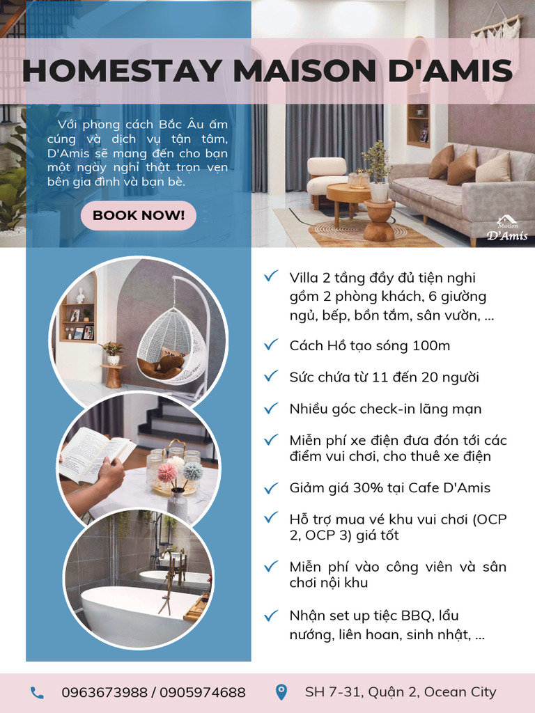 White Blue Modern Home Sale Poster - 6 | PDF