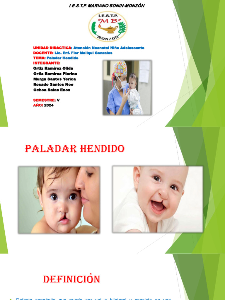 Paladar Hendido: Causas y Tratamiento | PDF | Especialidades Medicas ...