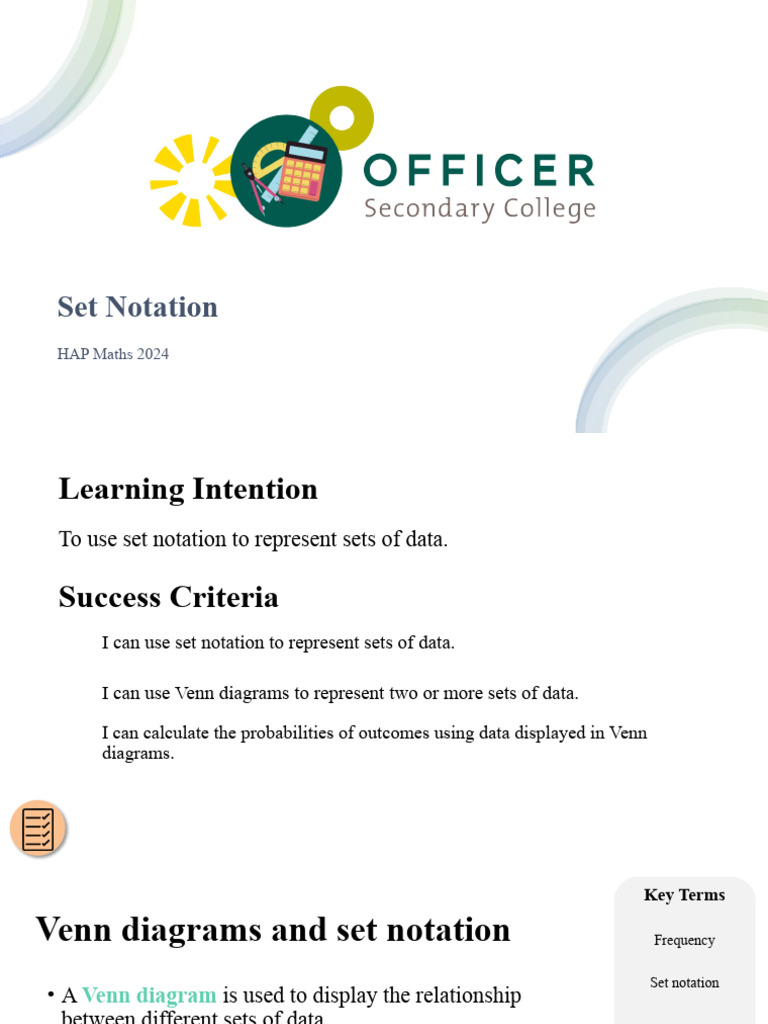 Set Notation | PDF | Set (Mathematics) | Mathematics