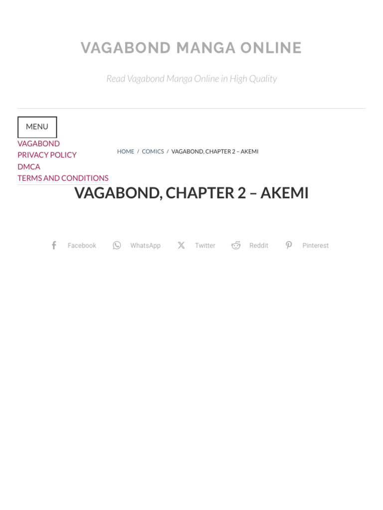 Vagabond, Chapter 2 - Akemi - Vagabond Manga Online | PDF | Manga