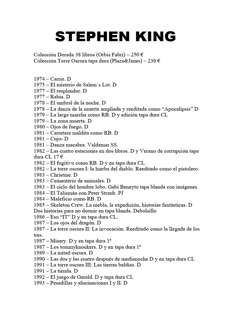 Stephen King | PDF | Stephen King