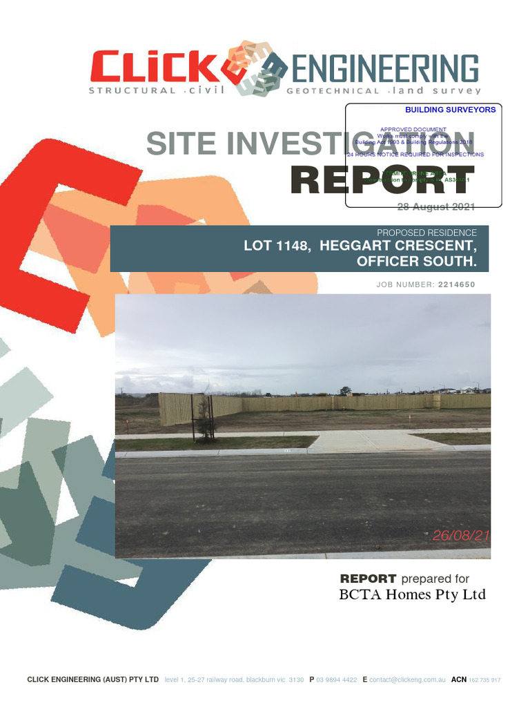 Soil Report | PDF | Deep Foundation | Foundation (Engineering)