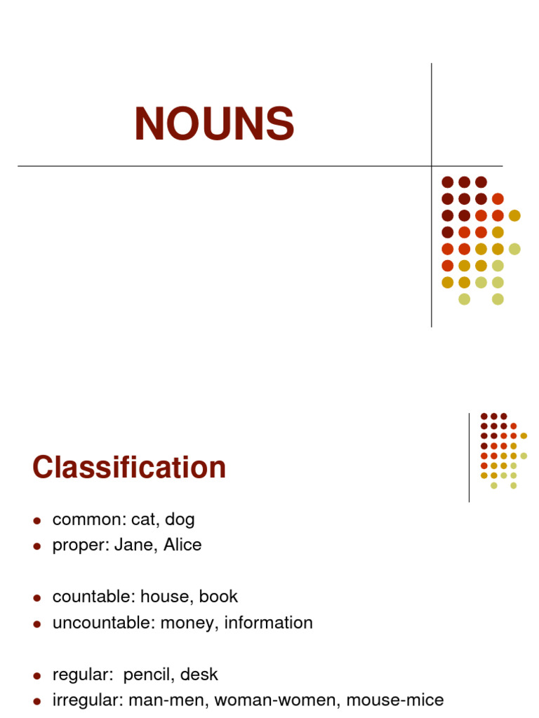 Noun Types and Plural Rules Explained | PDF | Plural | Noun