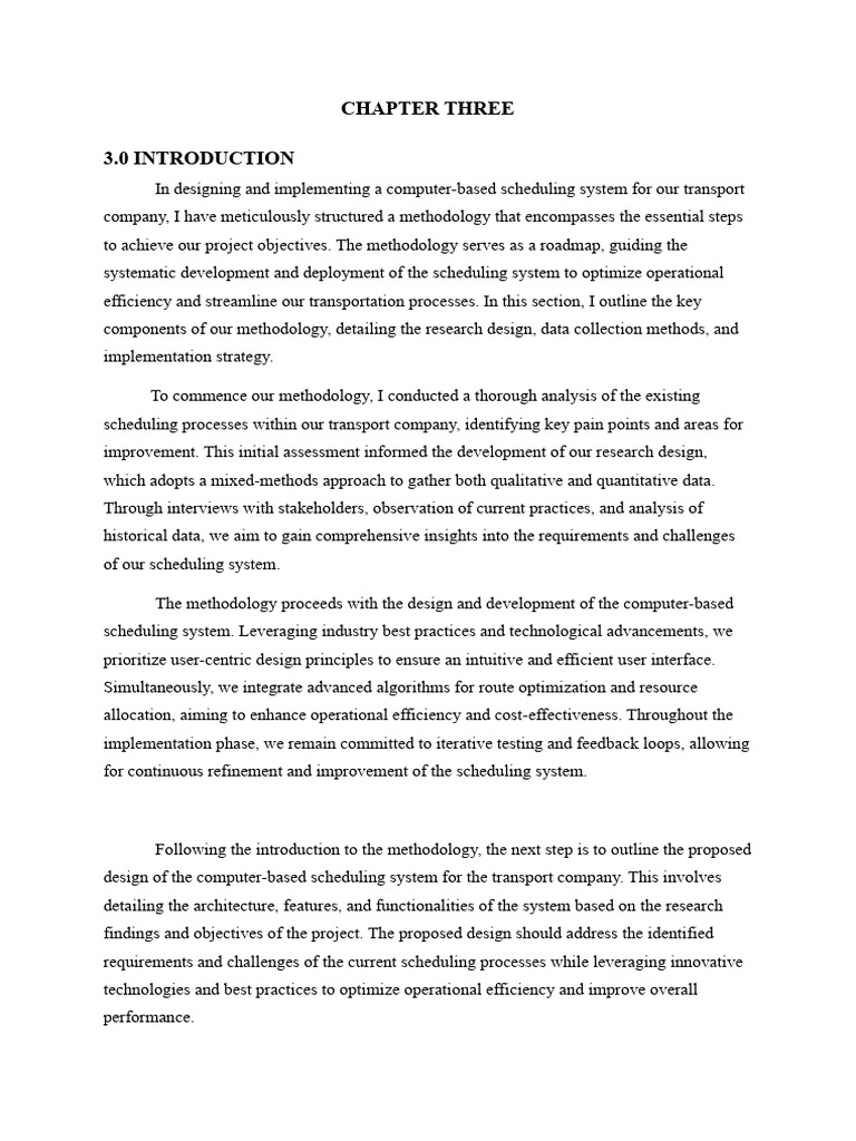Chapter Three - 081731 | PDF | Databases | Methodology