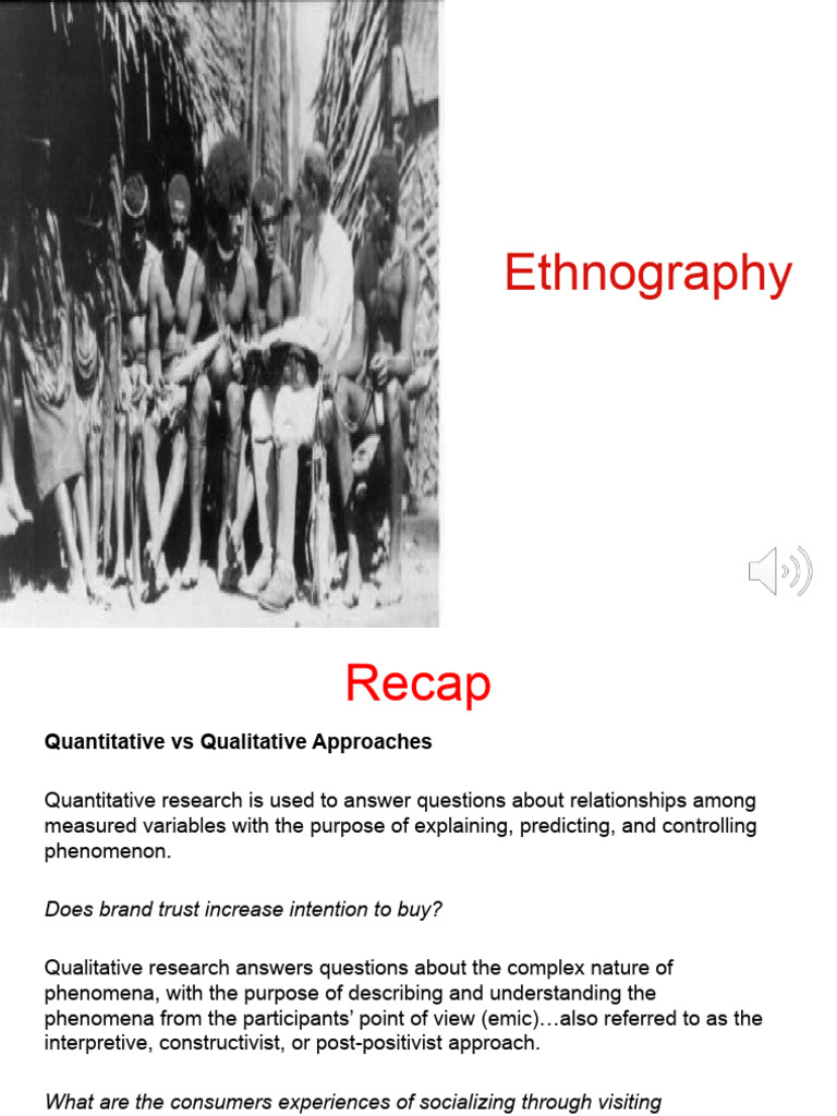 BUS471 Ethnography | PDF | Ethnography | Quantitative Research