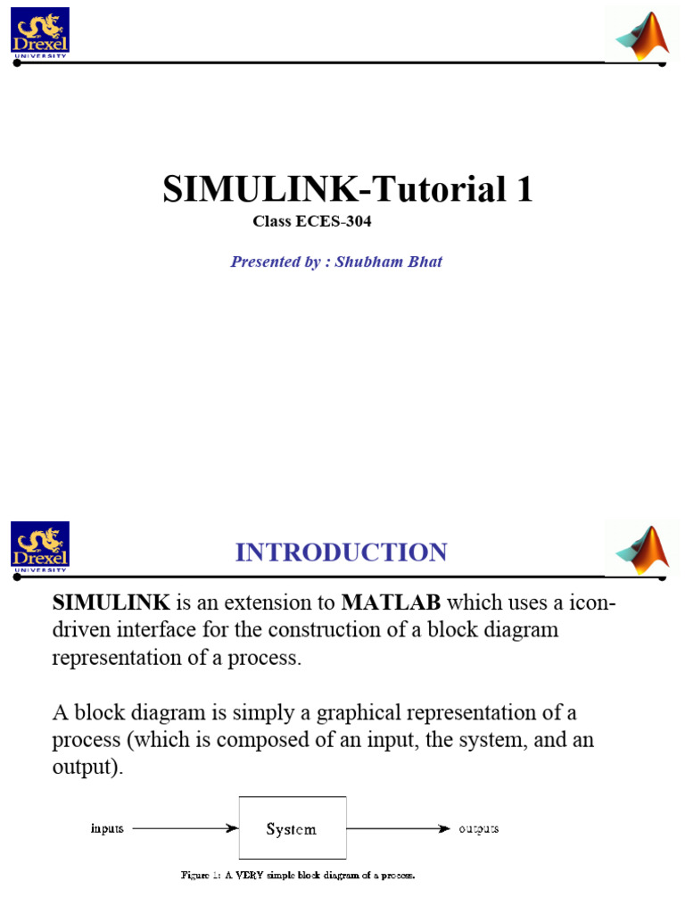 Simulink 1 | Download Free PDF | Nonlinear System | Matlab
