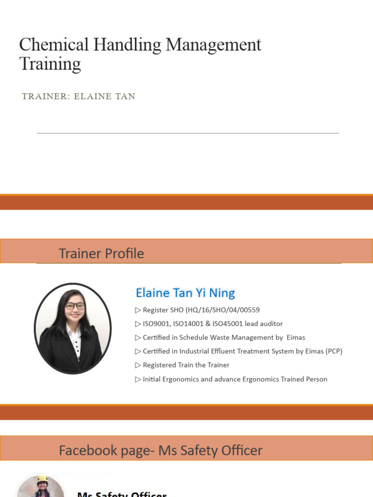 Chemical Handling Training Overview | PDF | Toxicity | Hazards