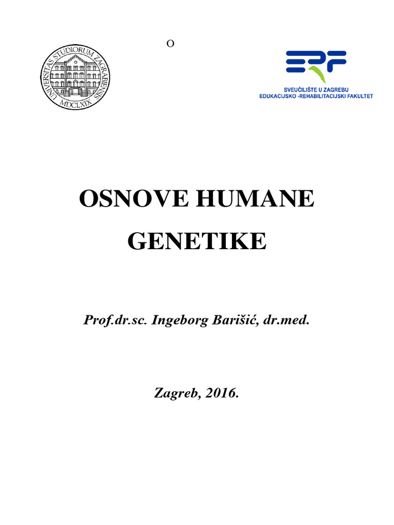 Osnove Humane Genetike | PDF