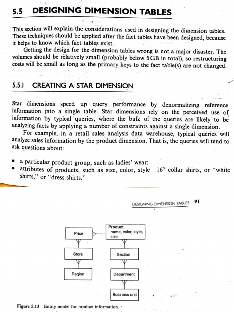 Designing Dimension Tables | PDF | Information | Databases