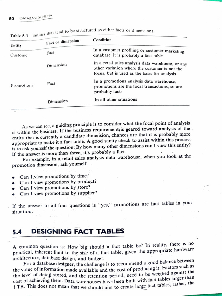 Designing Fact Tables | Download Free PDF | Data Warehouse | Table ...