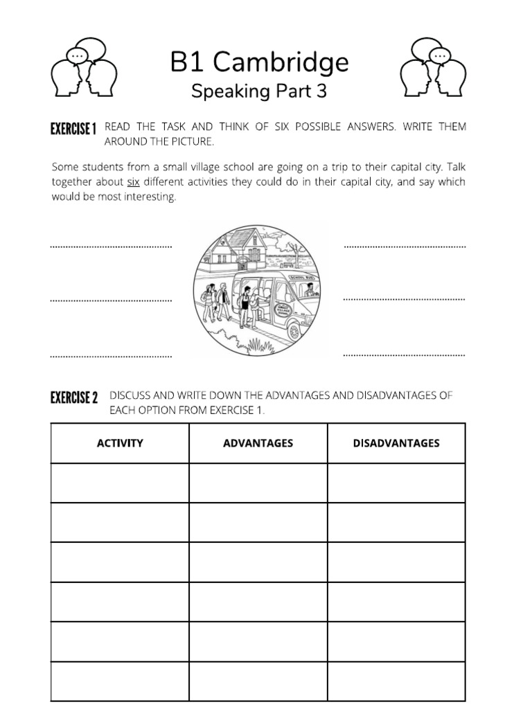 b1 Speaking 3 | PDF