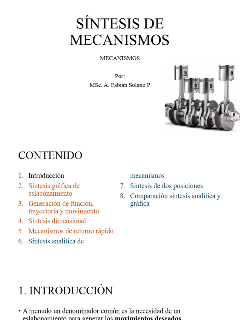 Sintesis de Mecanismos | PDF