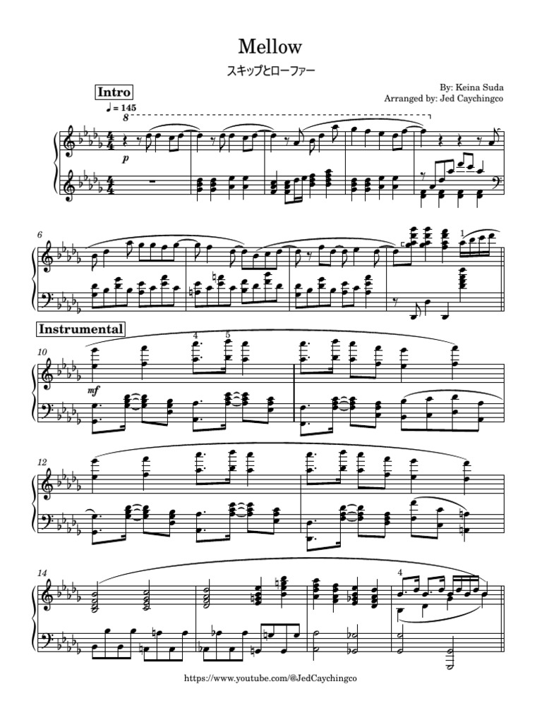 Mellow Piano | PDF