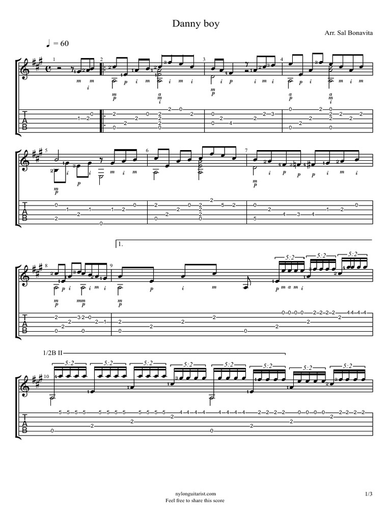 Danny Boy Tab | PDF