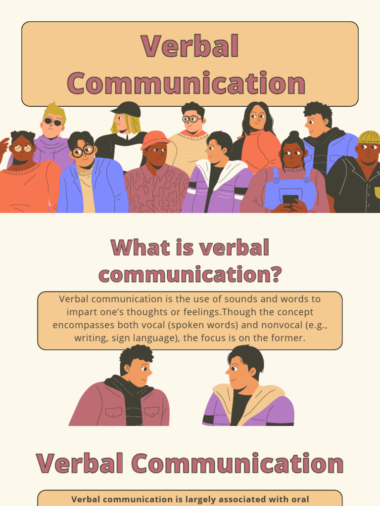 Understanding Verbal Communication | PDF | Communication | Nonverbal ...