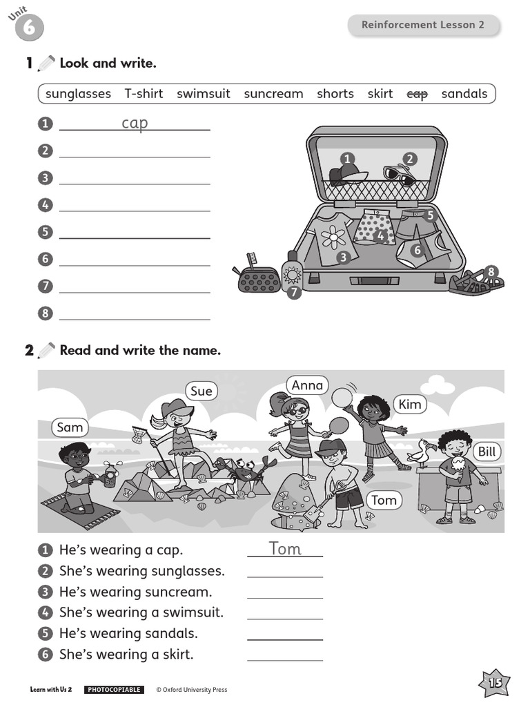 Unit 6 Lesson 2 Reinforcement Activities | PDF